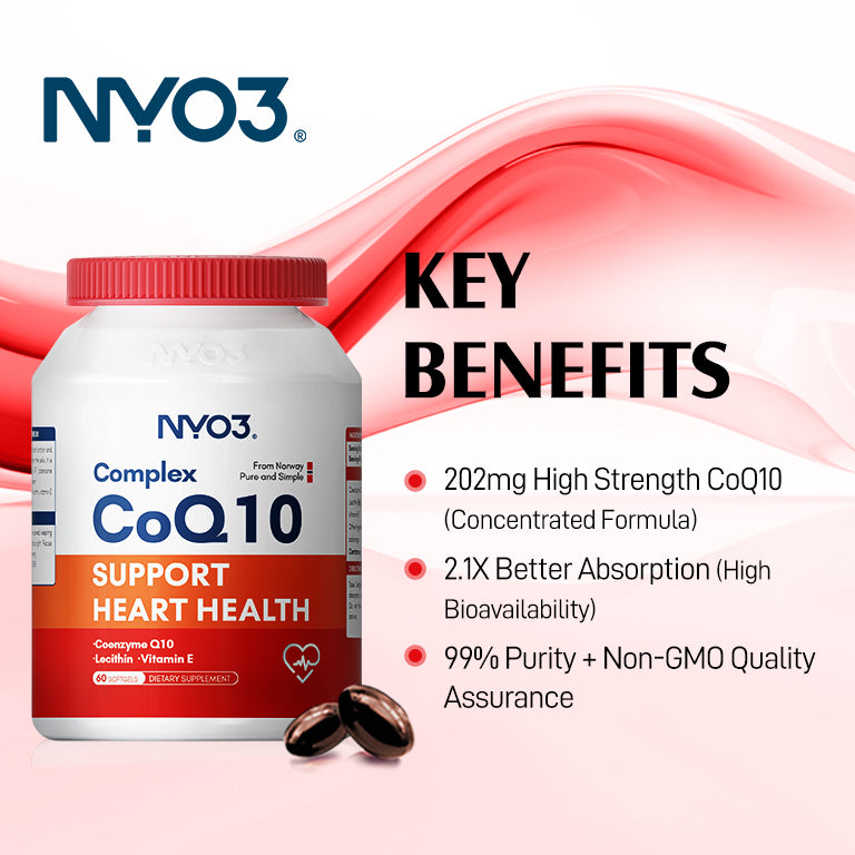 NYO3® Complex Coenzyme Q10 Softgels - NYO3®
