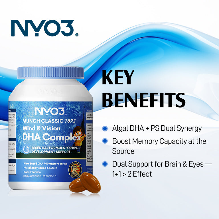 NYO3® CLASSIC 1892 Mind & Vision DHA Complex 60ct - NYO3®
